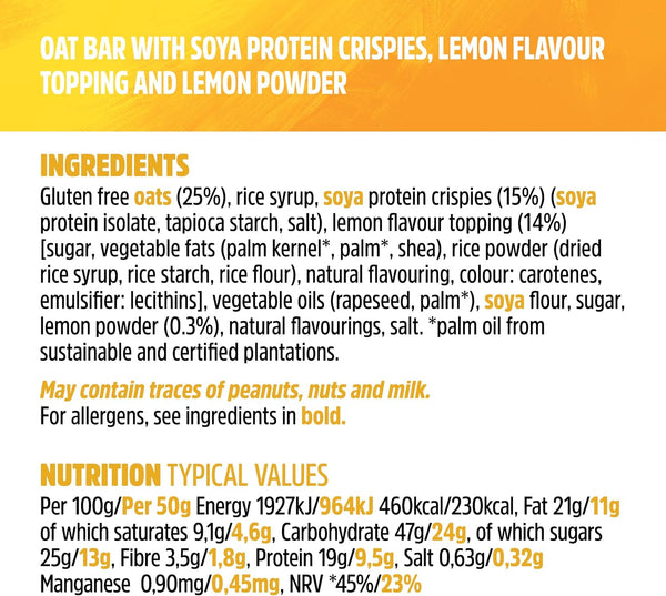 Trek Smooth Lemon Protein Flapjack 16 bars – Free From Direct Wholesale